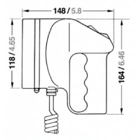 Searchlight for lifeboats and Rescue boats 12v 50w impa 330264 ...