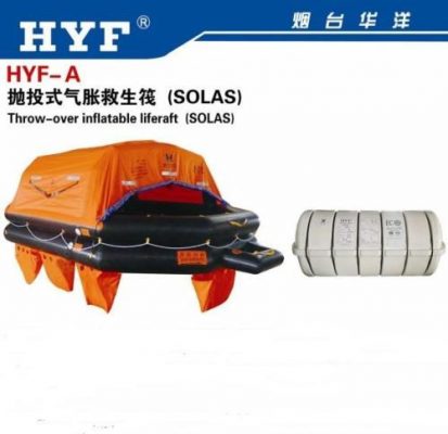 12p Liferaft Solas B pack Throw Overboard HYF-A12 Impa 330101 Roll ...