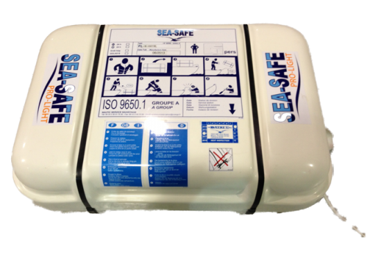 08p Liferaft Greek ISAF-ISO 9650-1 SEASAFE Pro-Light PLFC-8 557208 ...