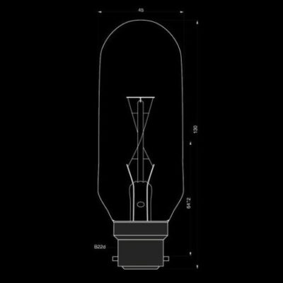 Tubular Navigation Lamps 220V B22d 85W Danlamp Impa 790448 - GALANOS G EE