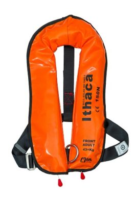 150N SOLAS MED Adult Auto/Harness Inflatable Lifejacket EVAL Ithaca ...