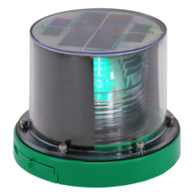 Side (Starboard) Green Solar Navigation Light for Barges and Towed ...
